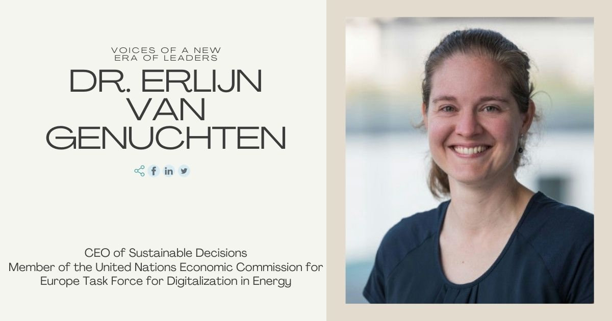 Erlijn van Genuchten as a voice for a new era of leaders